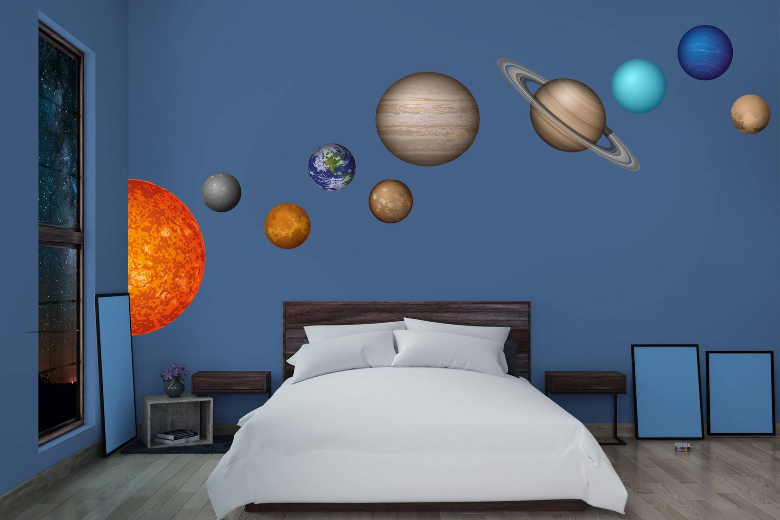 Sun and Planets Wall Decal Set – Whimsy Wall Decals