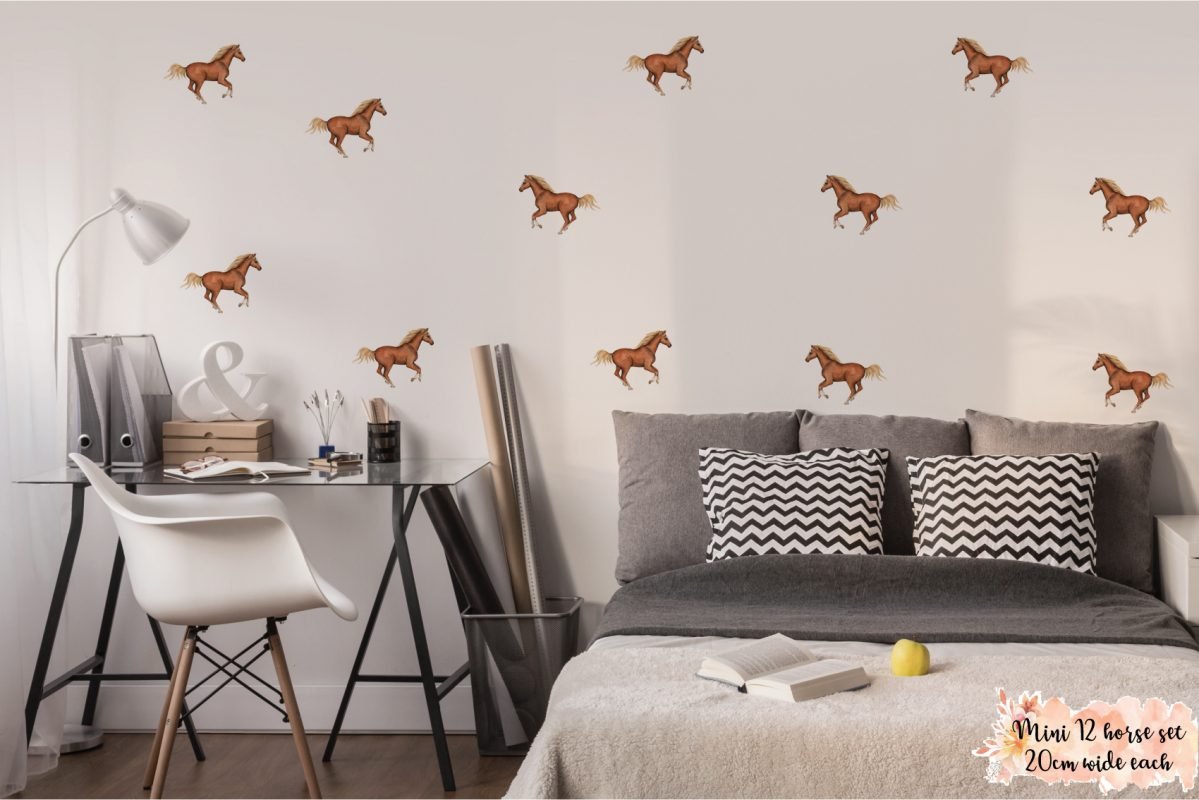 Horse Wall Decal Set - Removable Wallpapers, Wall Stickers & Wall ...
