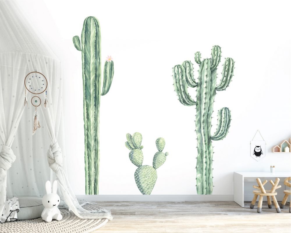 Cacti Wall Decal Set - Removable Wallpapers, Wall Stickers & Wall ...