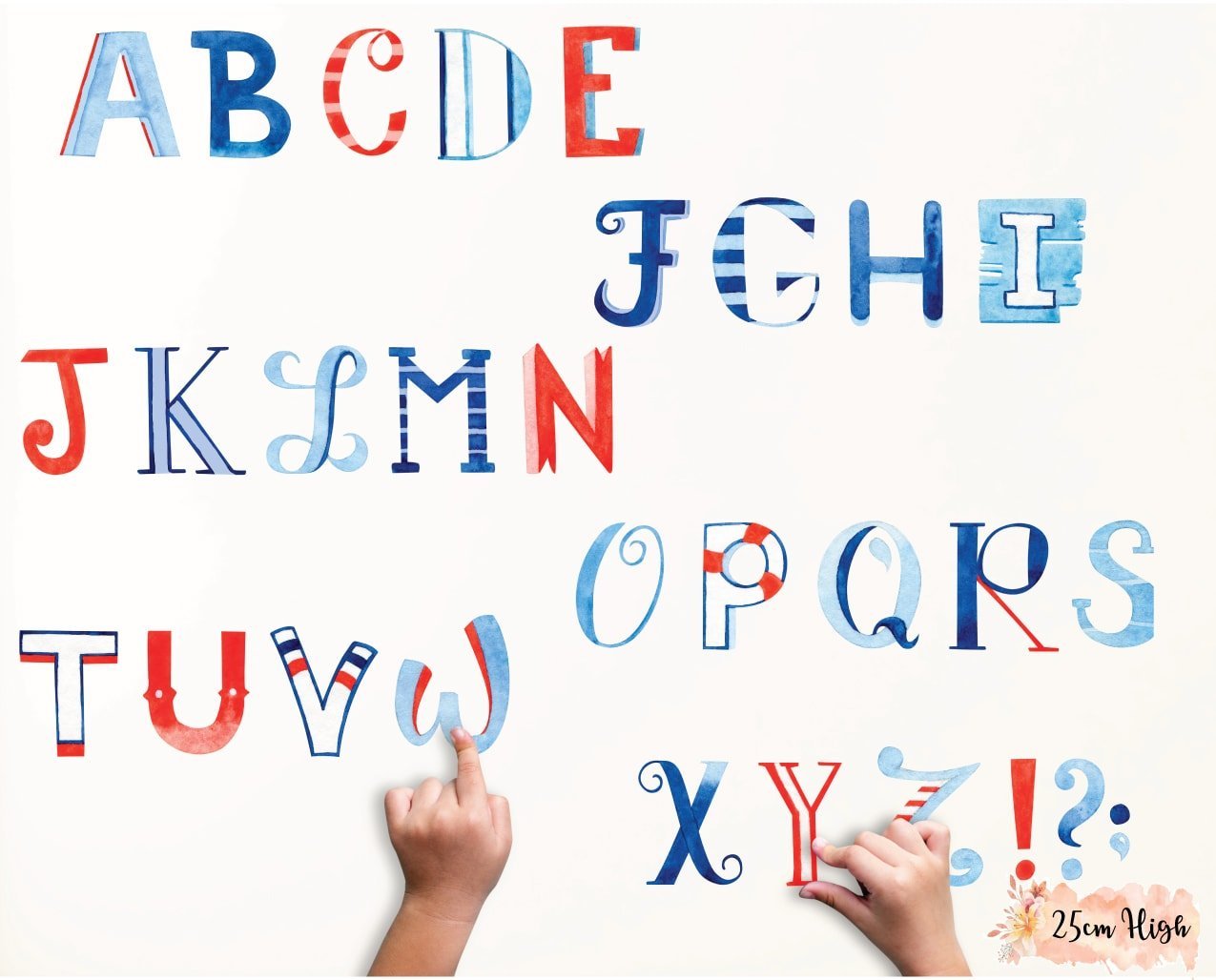 Marine Kids Alphabet Wall Decal Set Whimsy Wall Decals marine-kids-alphabet-wall-decal-set-whimsy-wall-decals