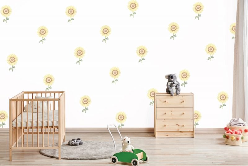 Sunflower Mini Wall Decals - Removable Wallpapers, Wall Stickers & Wall ...