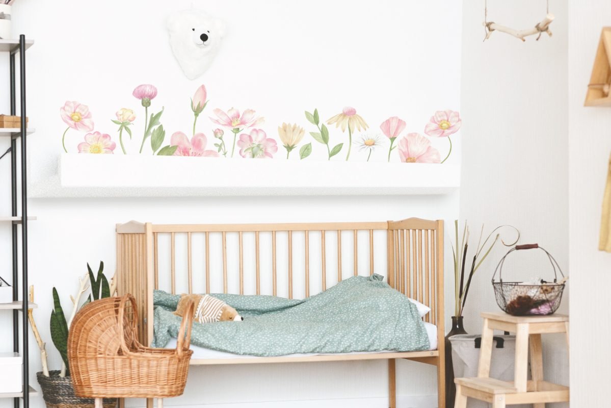 Falling Flowers Wall Decal Set - Removable Wallpapers, Wall Stickers ...
