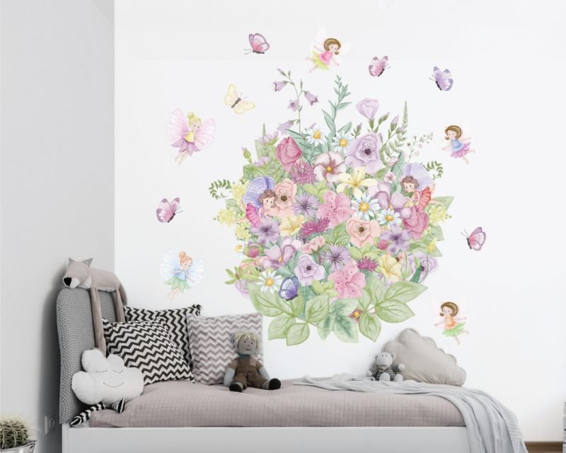 Fairy Garden and Angels Wall Decals - Removable Wallpapers, Wall ...